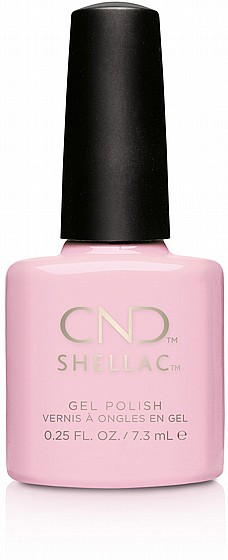 CND Shellac Winter Glow לק ג'ל היפואלרגני בצבע ורוד בייבי בהיר אטום ...