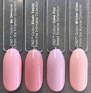 CND Shellac Winter Glow לק ג'ל היפואלרגני בצבע ורוד בייבי בהיר אטום ...