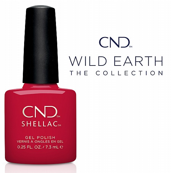 CND Shellac Element לק ג'ל היפואלרגני בצבע אדום קר אטום | CND | לקים וג ...