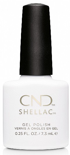 CND Shellac Cream Puff - לק ג'ל היפואלרגני בצבע לבן טיפקס אטום | CND ...
