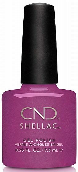 CND Shellac Magenta Mischief - לק ג'ל היפואלרגני בצבע פוקסיה סגול מטאלי ...
