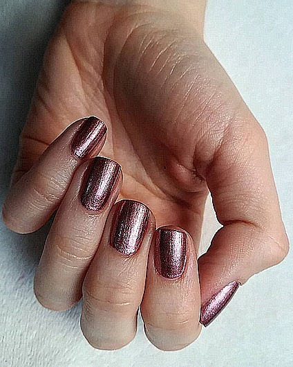 CND Shellac Untitled Bronze - לק ג'ל היפואלרגני בצבע ברונזה מנצנץ אטום ...