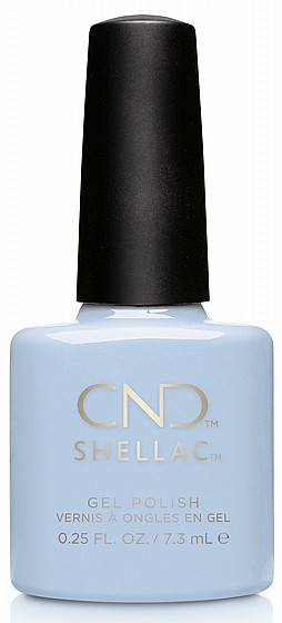 CND Shellac Creekside - לק ג'ל היפואלרגני בצבע תכלת בהיר אטום | CND ...