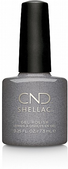 CND Shellac Mercurial - לק ג'ל היפואלרגני בצבע כסף כהה מטאלי אטום | CND ...
